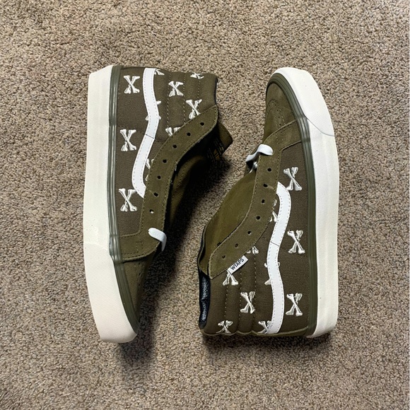 Vans | Shoes | Wtaps Vans Sk8 Hi Olive Size 85 Nwt | Poshmark